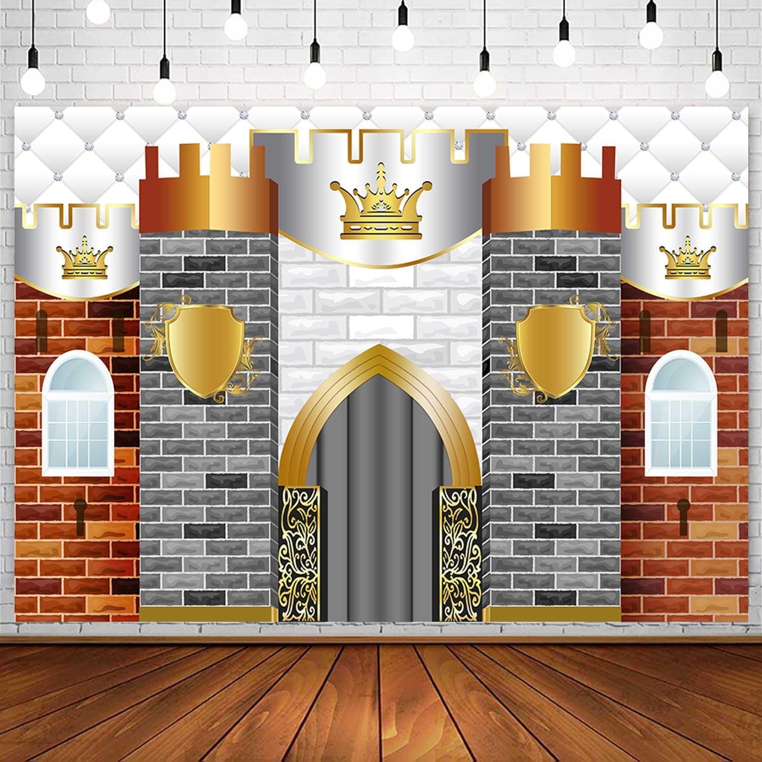 Medieval Castle Backdrop Knight Party Decorations Royal Castle Wall ...