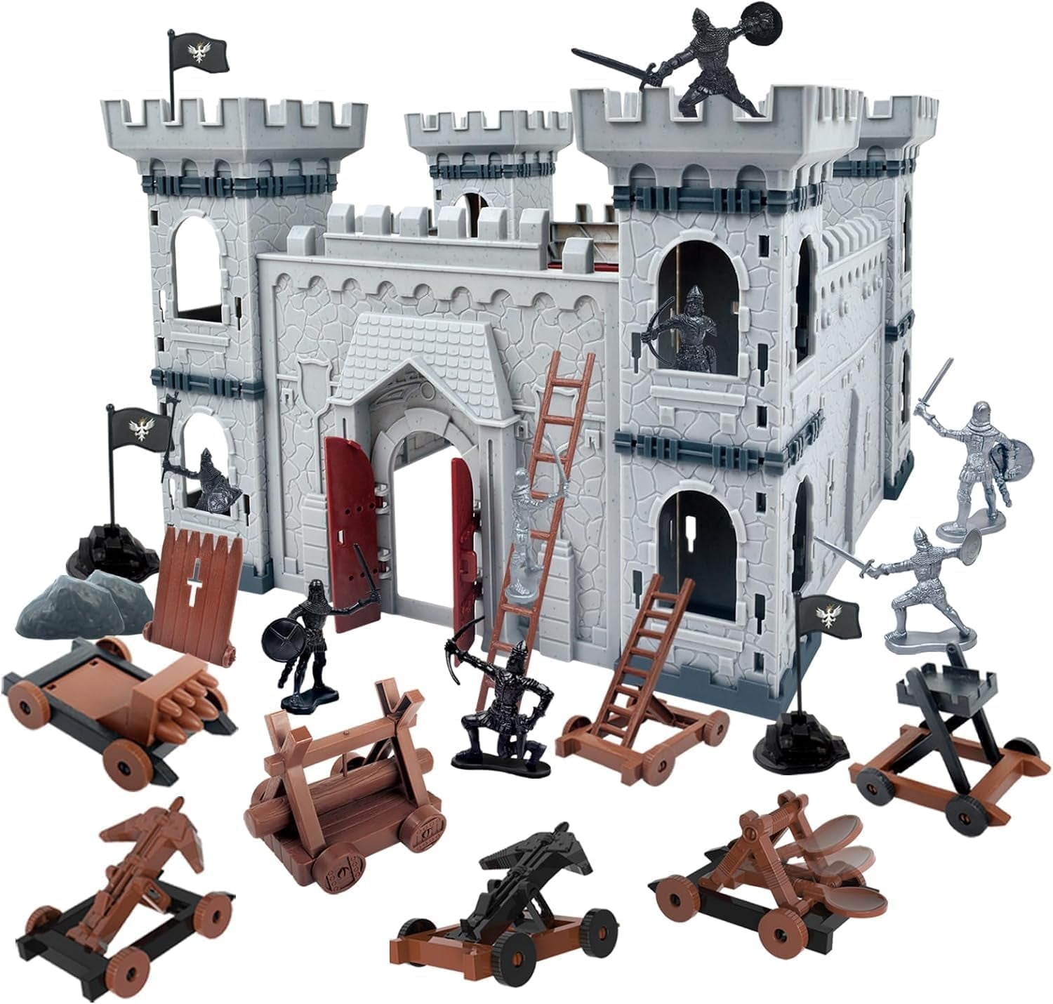 Medieval Castle Knight Army Figures Toy, DIY Game Solider Building Kit ...
