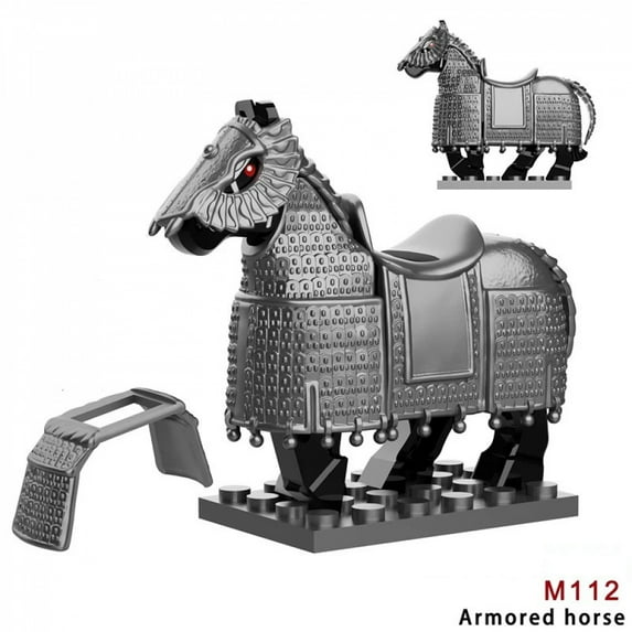 Medieval Castle Knight Building Block African Animal Elephant Tiger ...