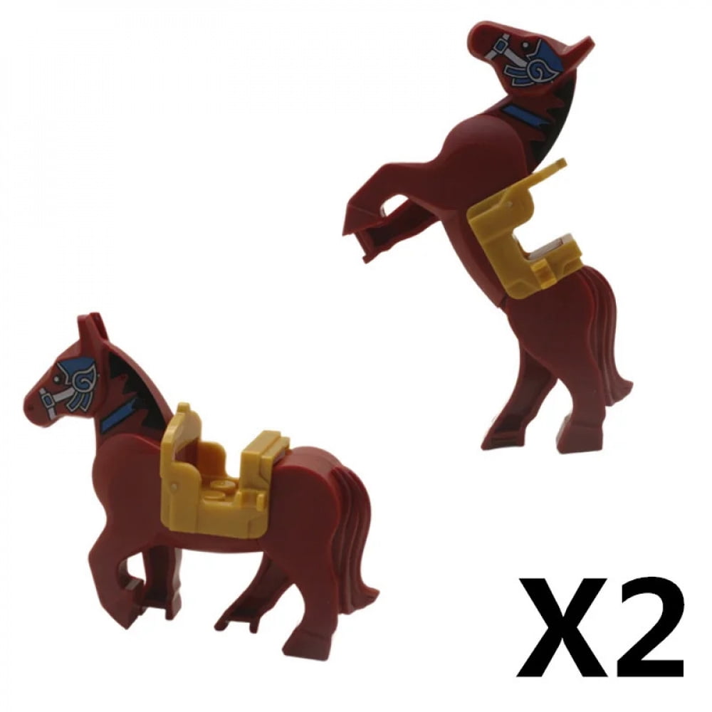 Medieval Castle Knight Building Block African Animal Elephant Tiger ...