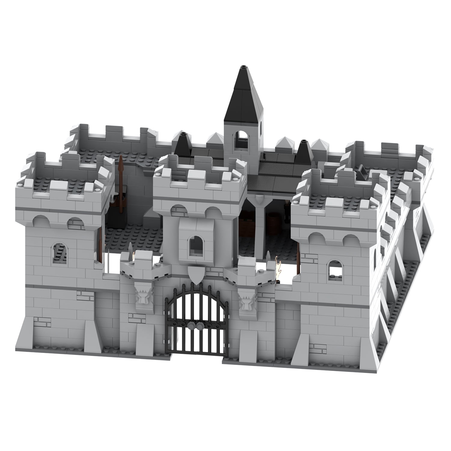 High Quality Medieval Castle Custom Building Blocks Set, 1346pcs MOC ...
