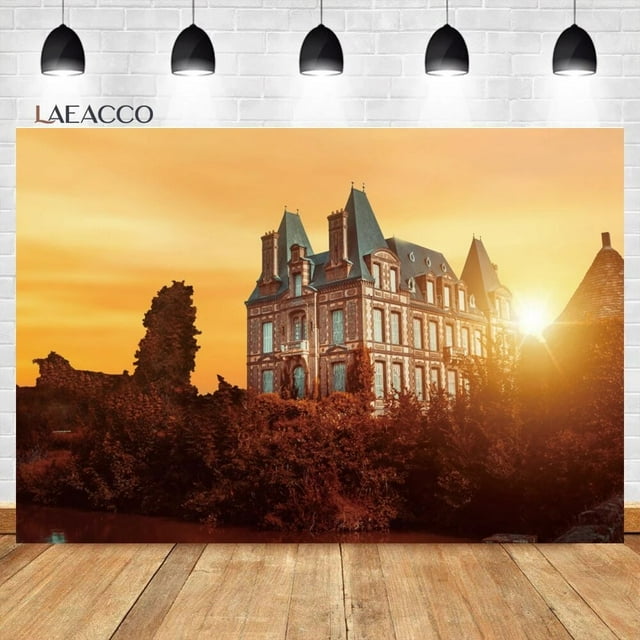 Medieval Castle Photography Backdrop European Stone Tower Gothic ...