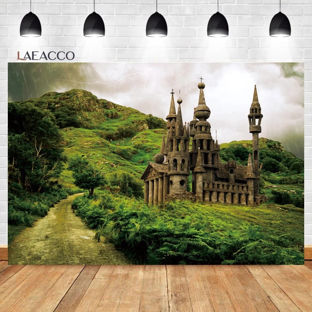 Medieval Castle Photography Backdrop European Stone Tower Gothic ...