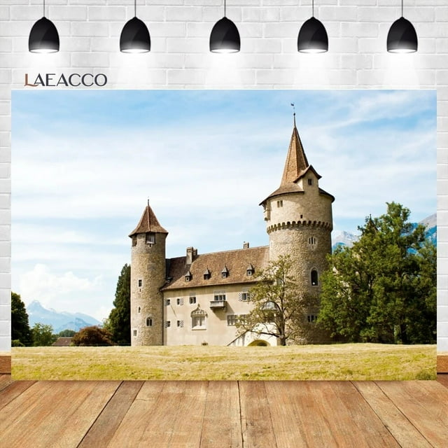 Medieval Castle Photography Backdrop European Stone Tower Gothic ...