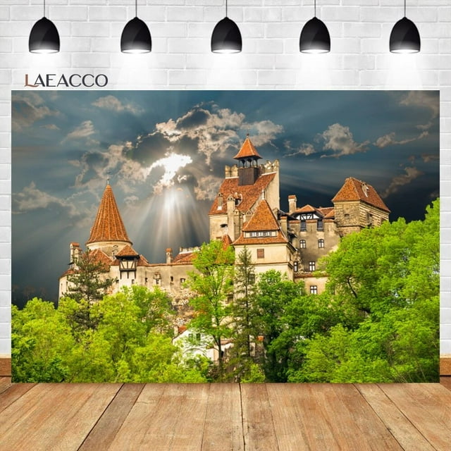 Medieval Castle Photography Backdrop European Stone Tower Gothic ...