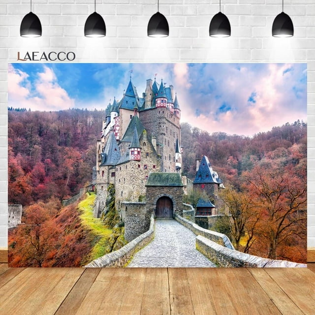 Medieval Castle Photography Backdrop European Stone Tower Gothic ...
