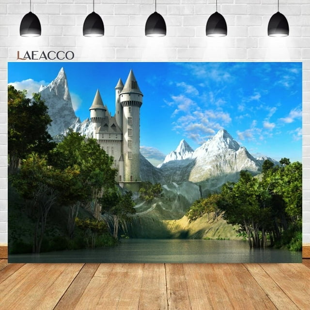 Medieval Castle Photography Backdrop European Stone Tower Gothic ...