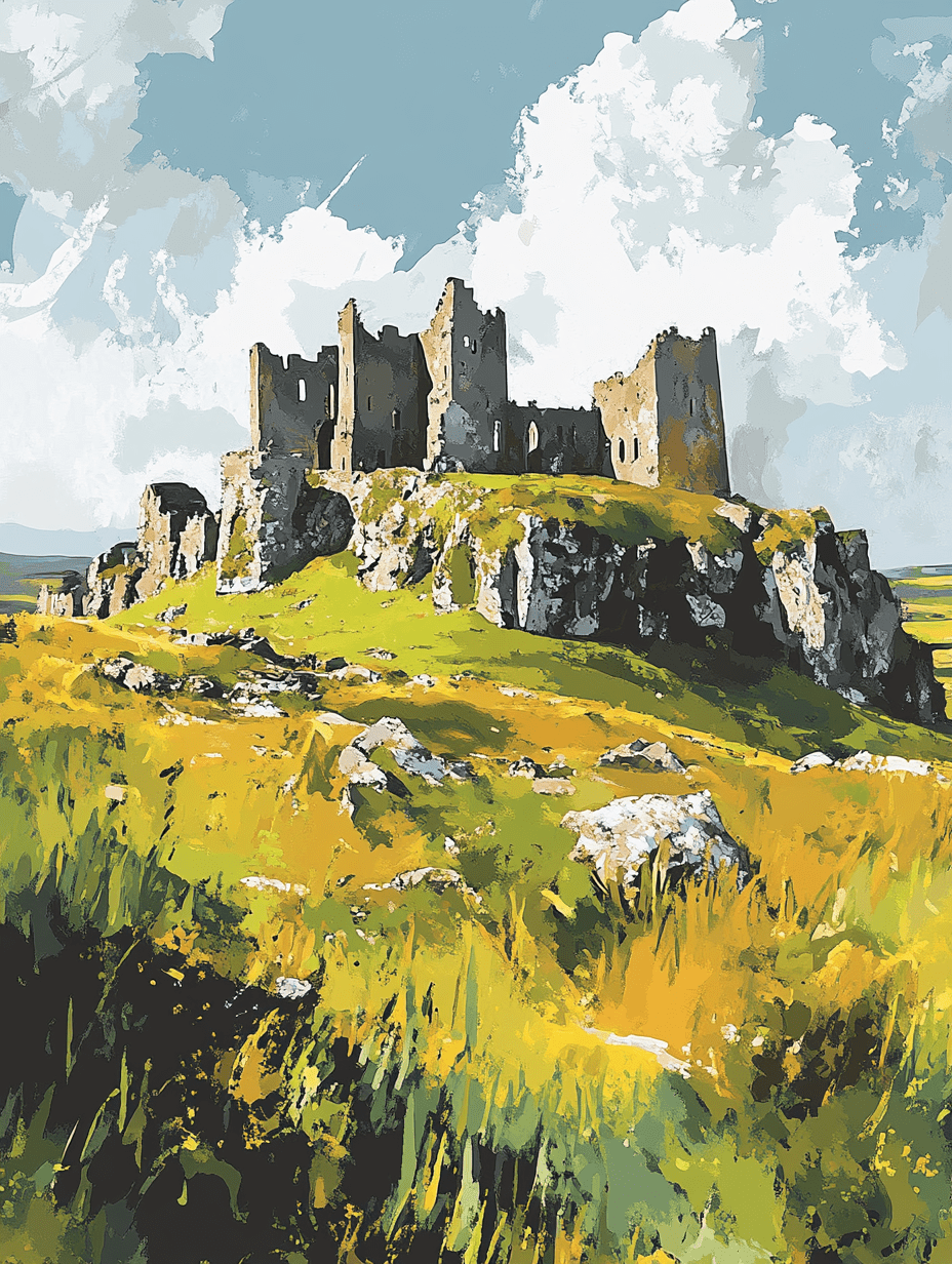 Medieval Castle Ruin Canvas Print/Wall Art， Suitable for Living Room ...