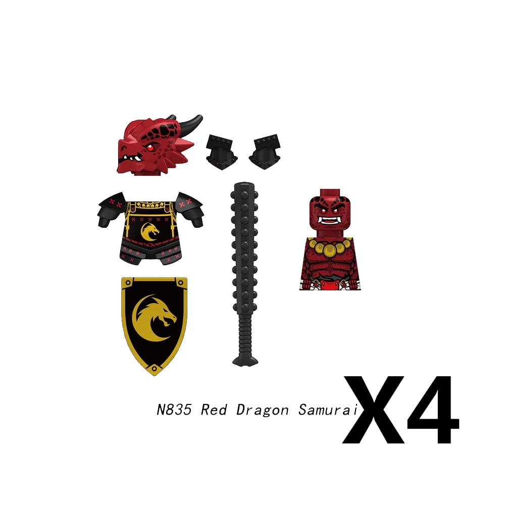 Medieval Castle Soldier Action Figures Building Block Dragon Anime ...