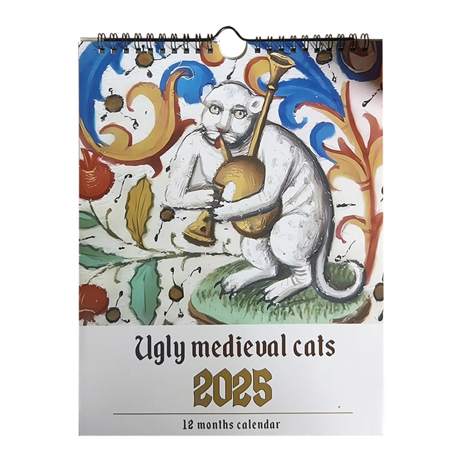 Medieval Cat Calendar 2025 Strange Medieval Cats Wall Calendar 2025 ...