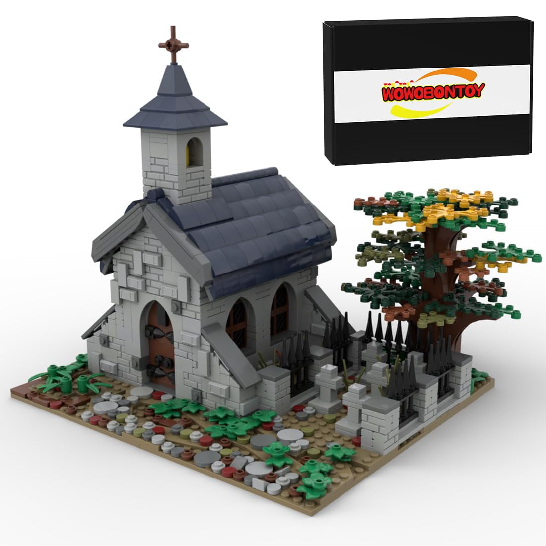 Medieval Church Building Set, 1257PCS MOC Modular Medieval House Castle ...