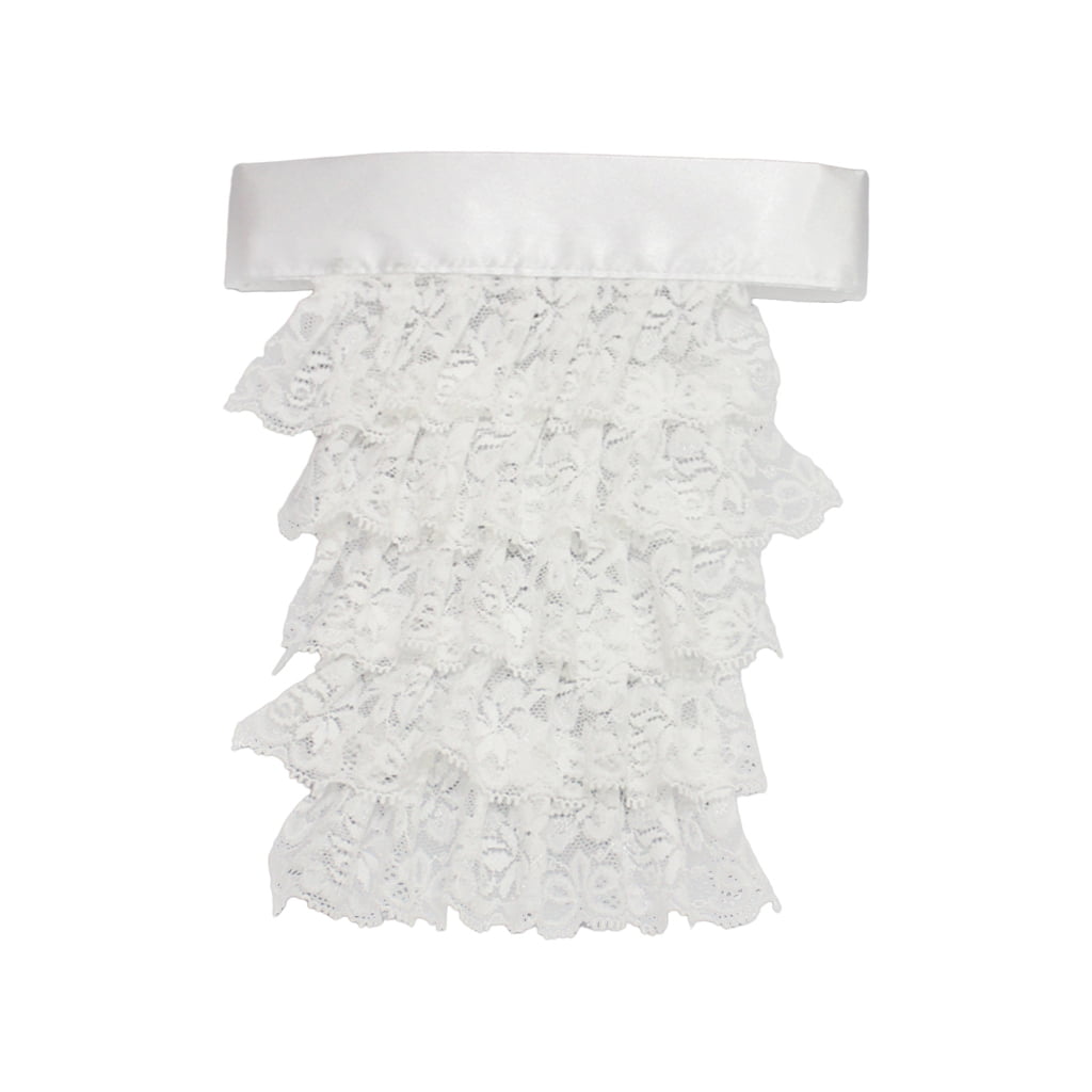 Medieval Colonial Jabot Necktie Steampunk Victorians 4 Layer Ruffle ...
