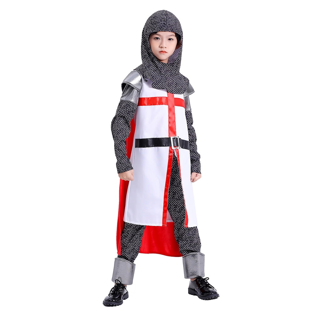 Medieval Costume Templar Crusader Uniform for Kids festival Party Role ...