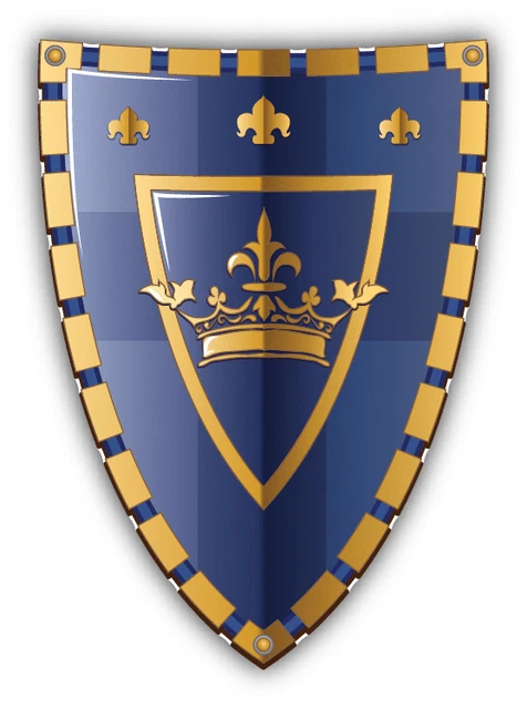 Medieval Crown Shield Sticker Phone Decal Water Bottle Stickers Car ...