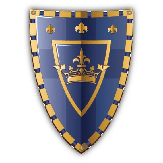 Medieval Crown Shield Sticker Phone Decal Water Bottle Stickers Car ...