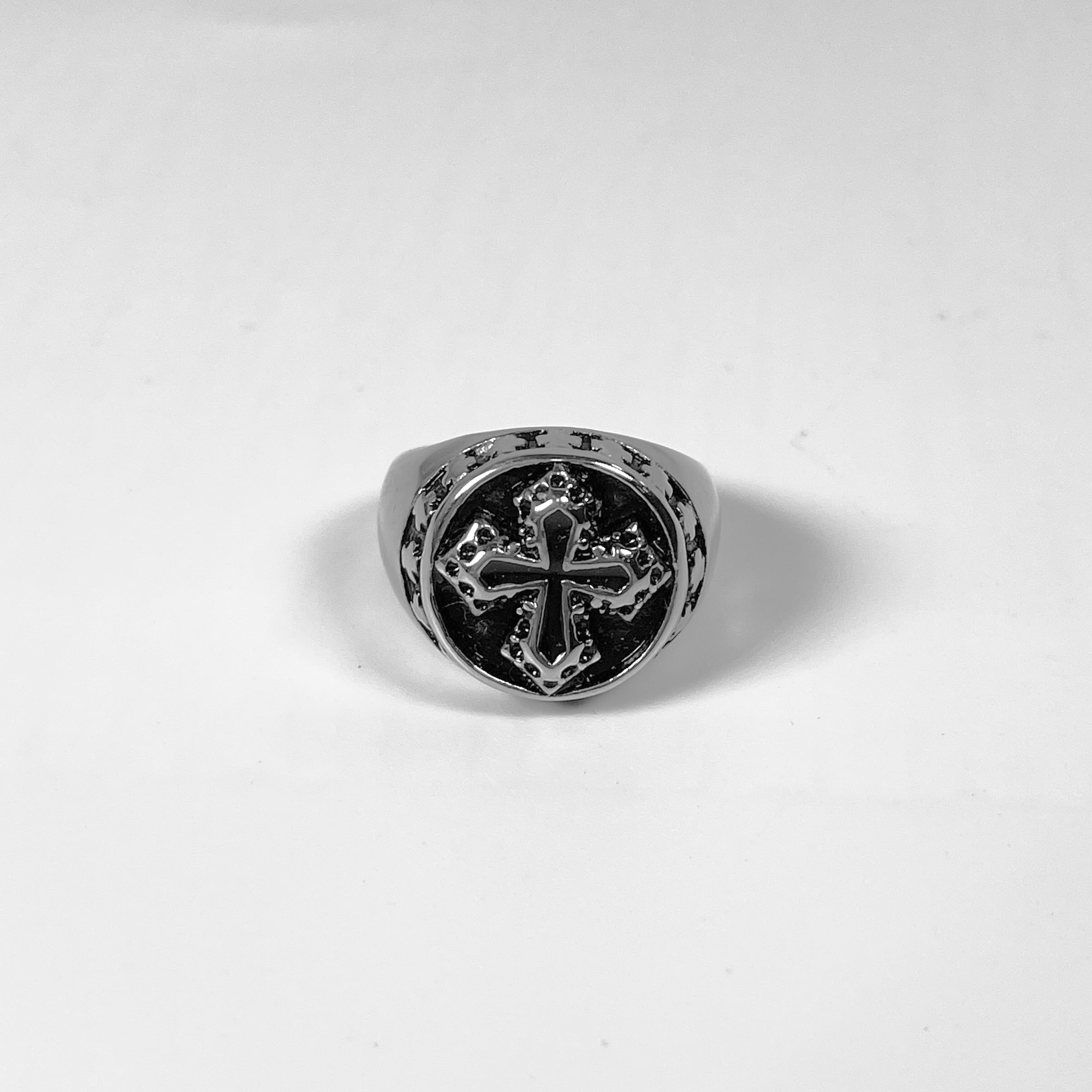 Medieval Crusader Cross Ring – Vintage Knights Templar Signet Ring for ...