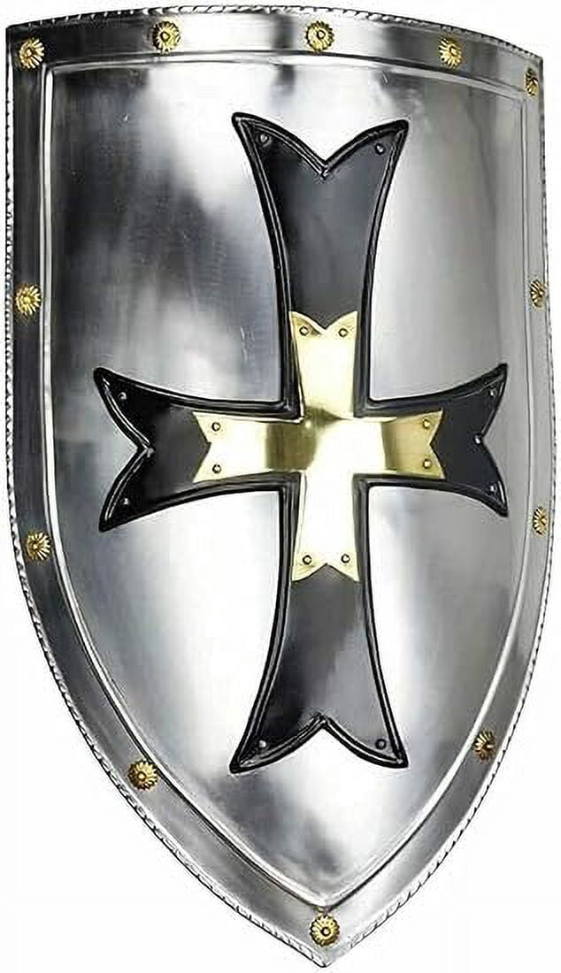 Medieval Crusader Steel Shield 18 Gauge Armor Templar Viking Steel Iron ...
