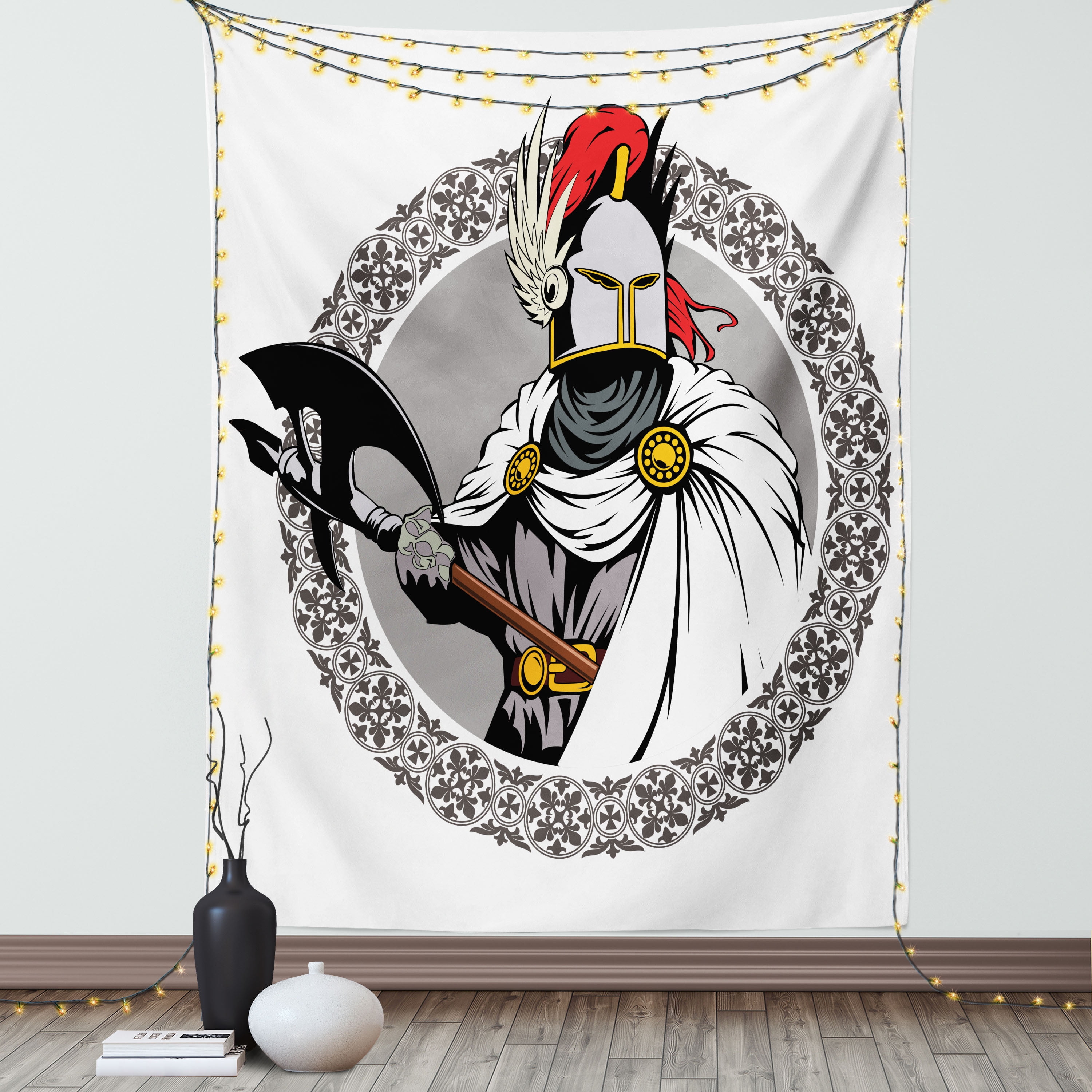 Medieval Decor Wall Hanging Tapestry, Illustration of the Medieval ...