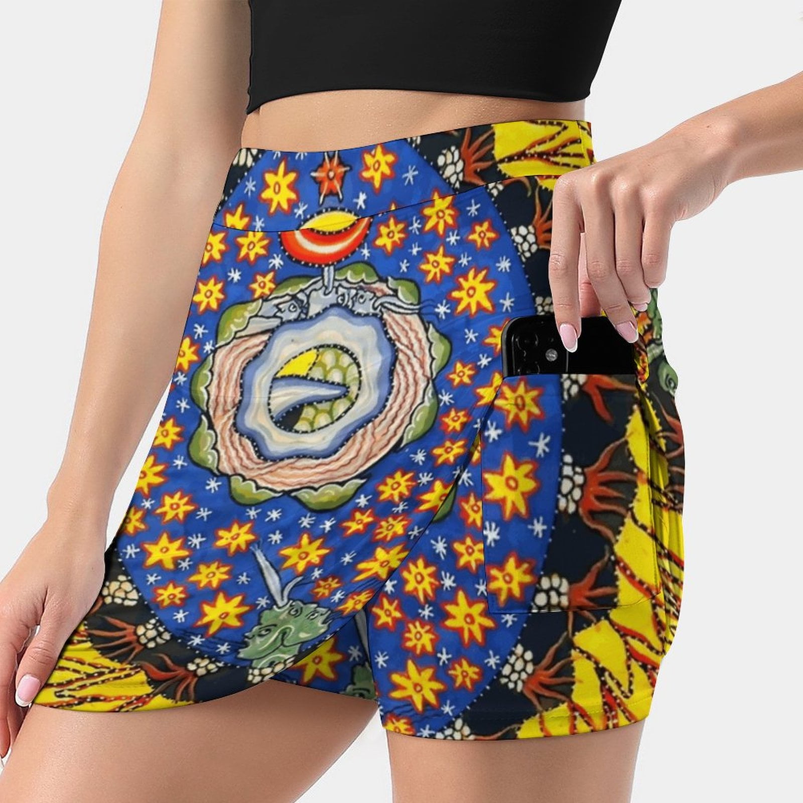 Medieval Egg Women Tennis Skirts Golf Badminton Pantskirt Sports Phone ...