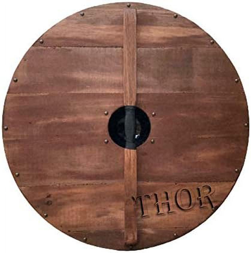 Medieval Eivor Valhalla Raven Battle Worn Viking Shield 24" Rustic ...