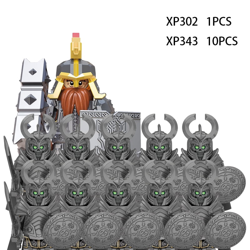 Medieval Elf Rohan soldiers Guard Army lotr Action Figures Mini Bricks ...