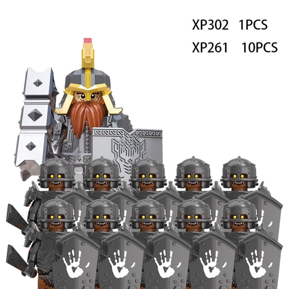 Medieval Elf Rohan soldiers Guard Army lotr Action Figures Mini Bricks ...