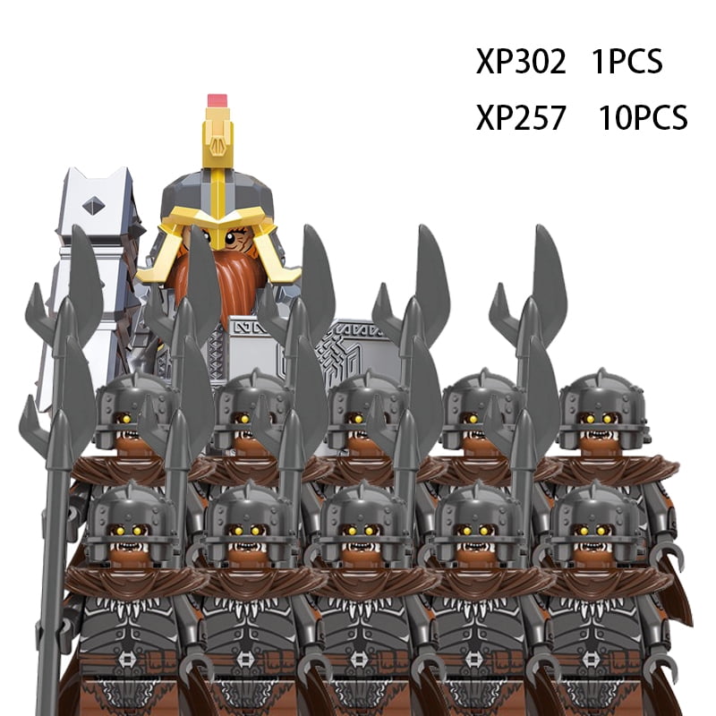 Medieval Elf Rohan soldiers Guard Army lotr Action Figures Mini Bricks ...