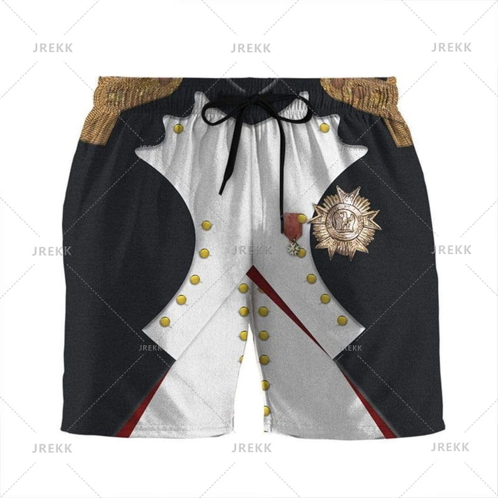 Medieval European Nobility Graphic Beach Shorts Men Funny Cosplay ...