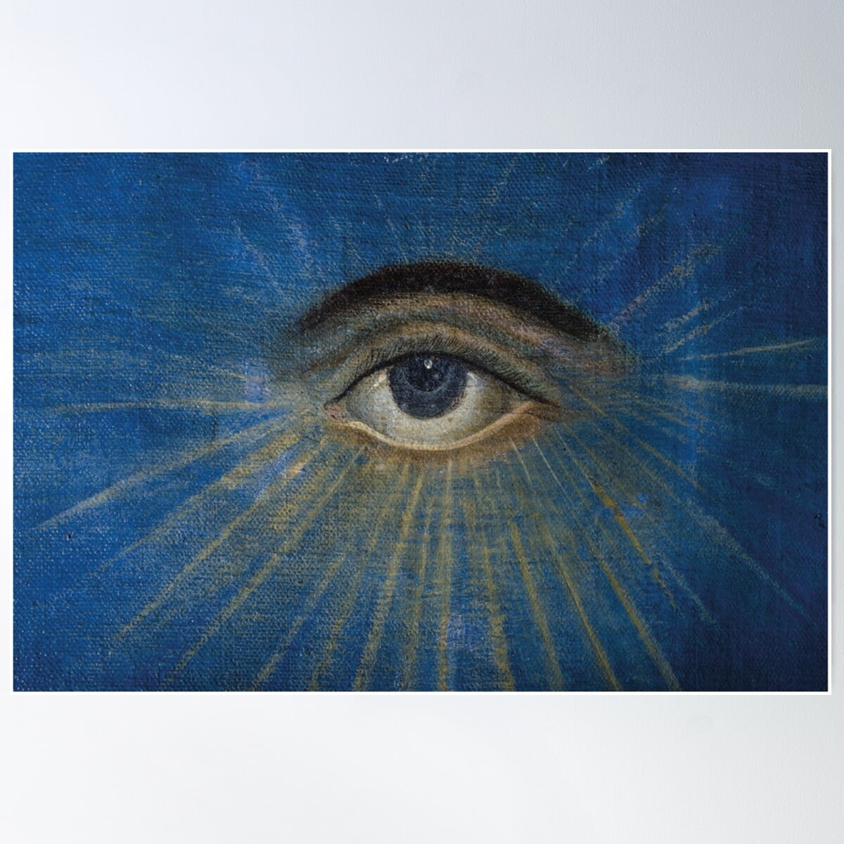 Medieval Eye Drawing Poster Wall Art Modern Wall Decor For Living Room ...