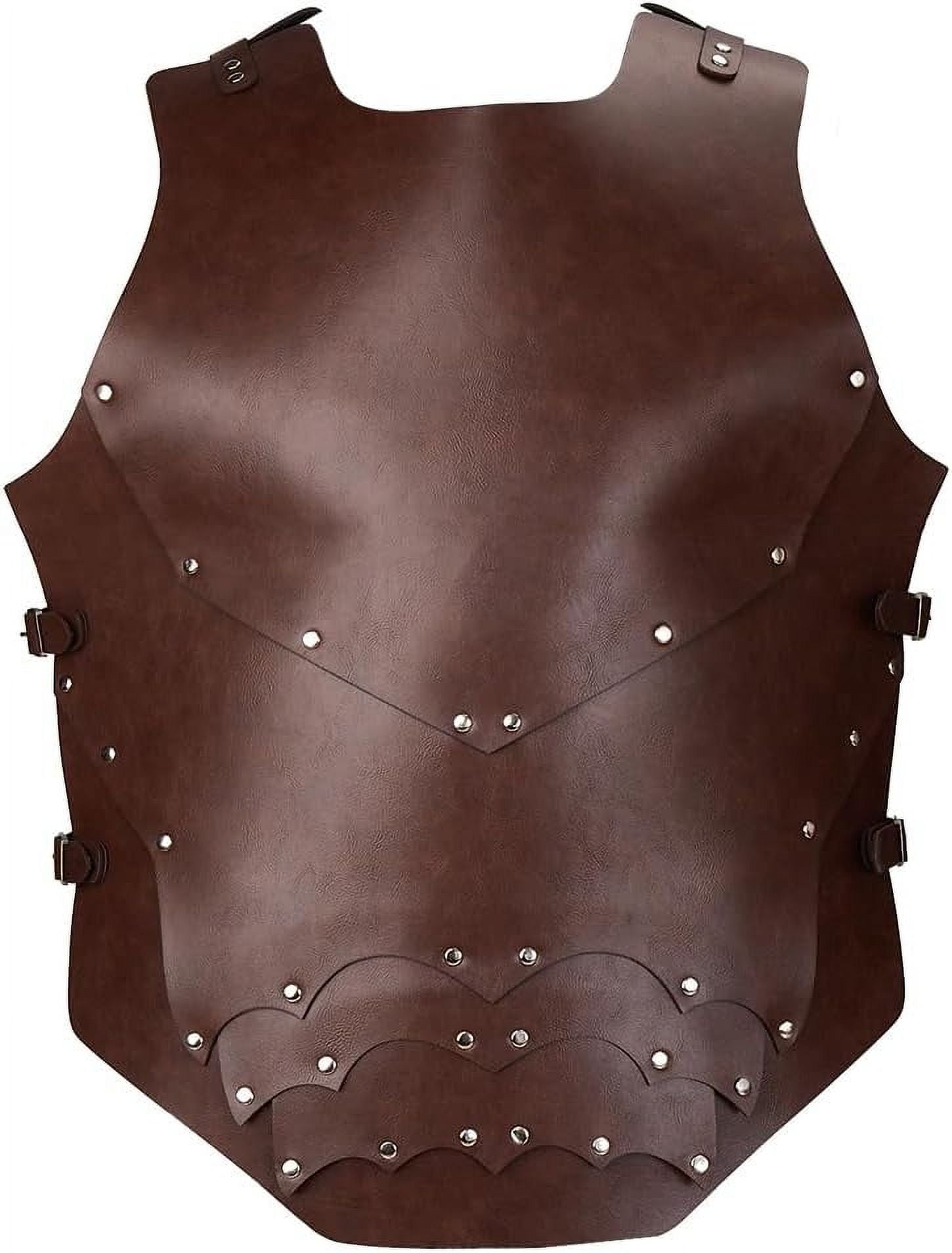 Medieval Faux Leather Warrior Chest Armor Retro Mercenary Knight Archer ...