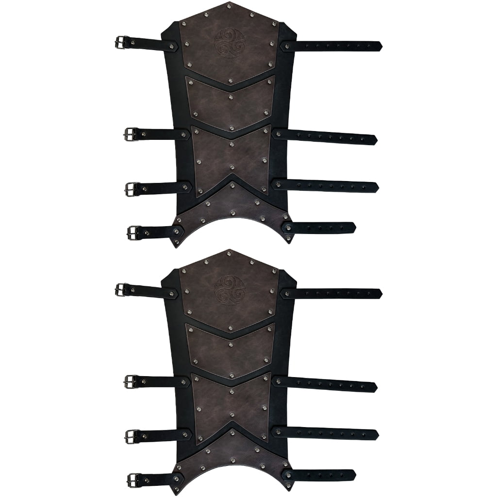 Medieval Faux Leg Guards Vintage Studded Leg Gaiters with Adjustable ...