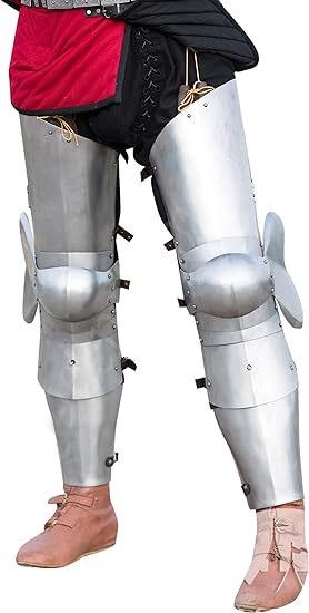 Thor Instruments Medieval Full Medieval Legs Armor Leg Guard Silver ...