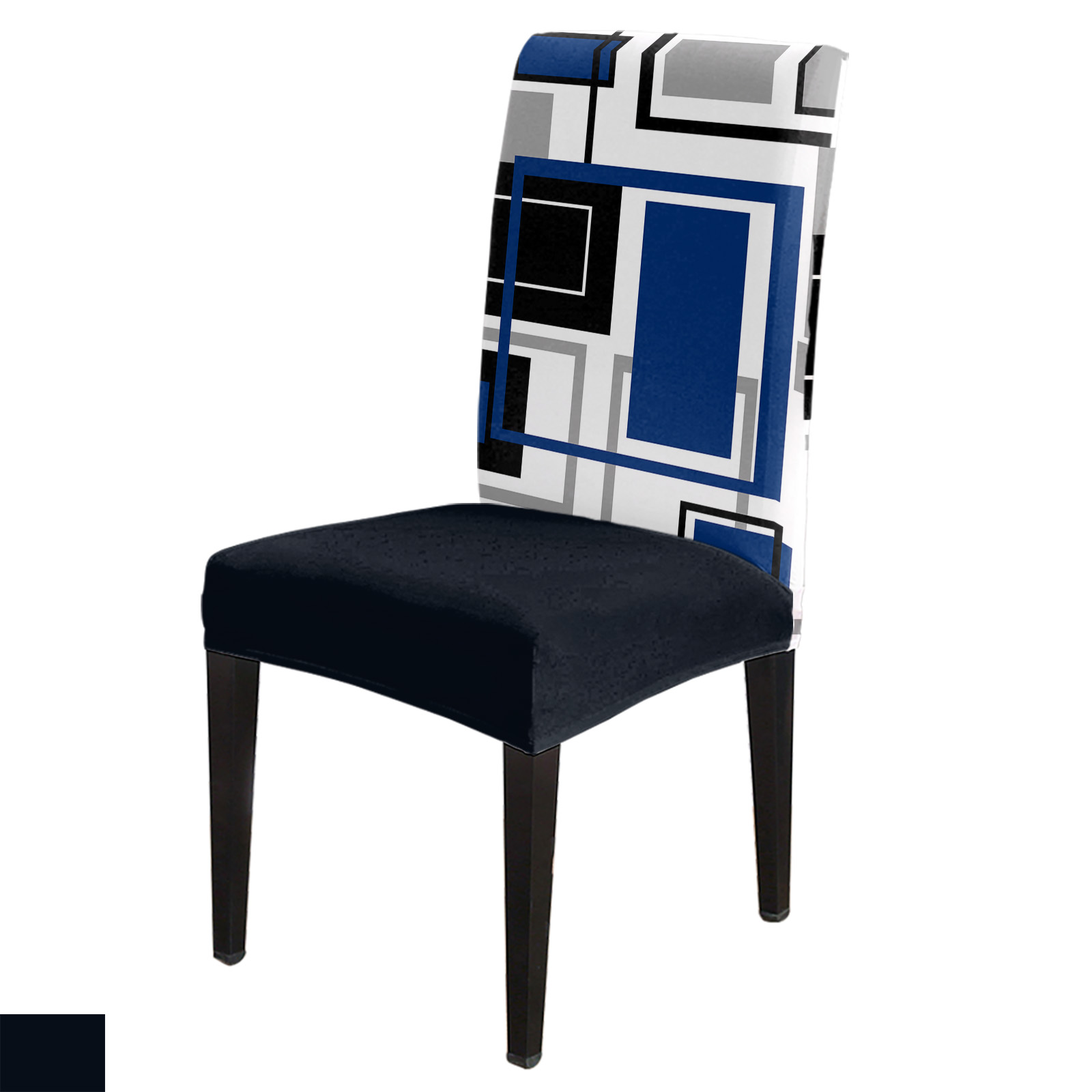 Medieval Geometry Mid Century Stretch Chair Cover 6pcs Elastic Seat ...