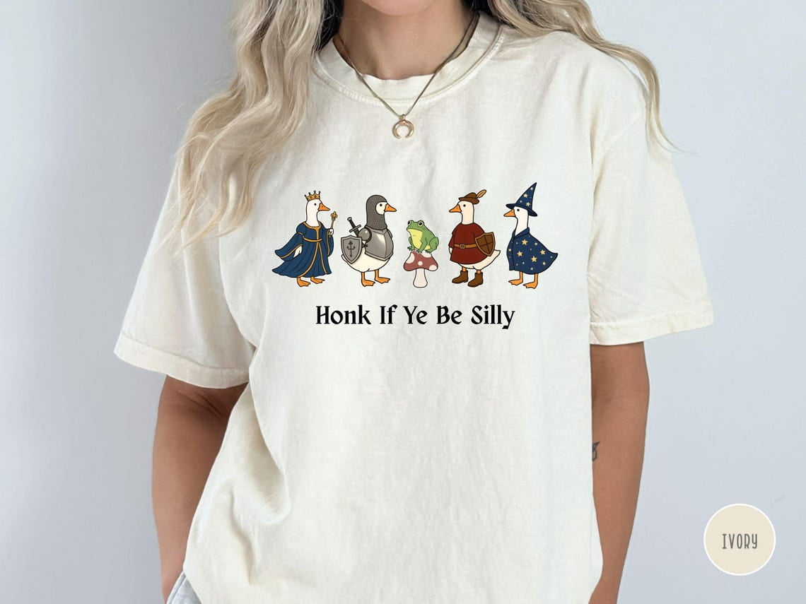 Medieval Goose Shirt, Renaissance Fair Sweatshirt Fantasy Book Lovers ...