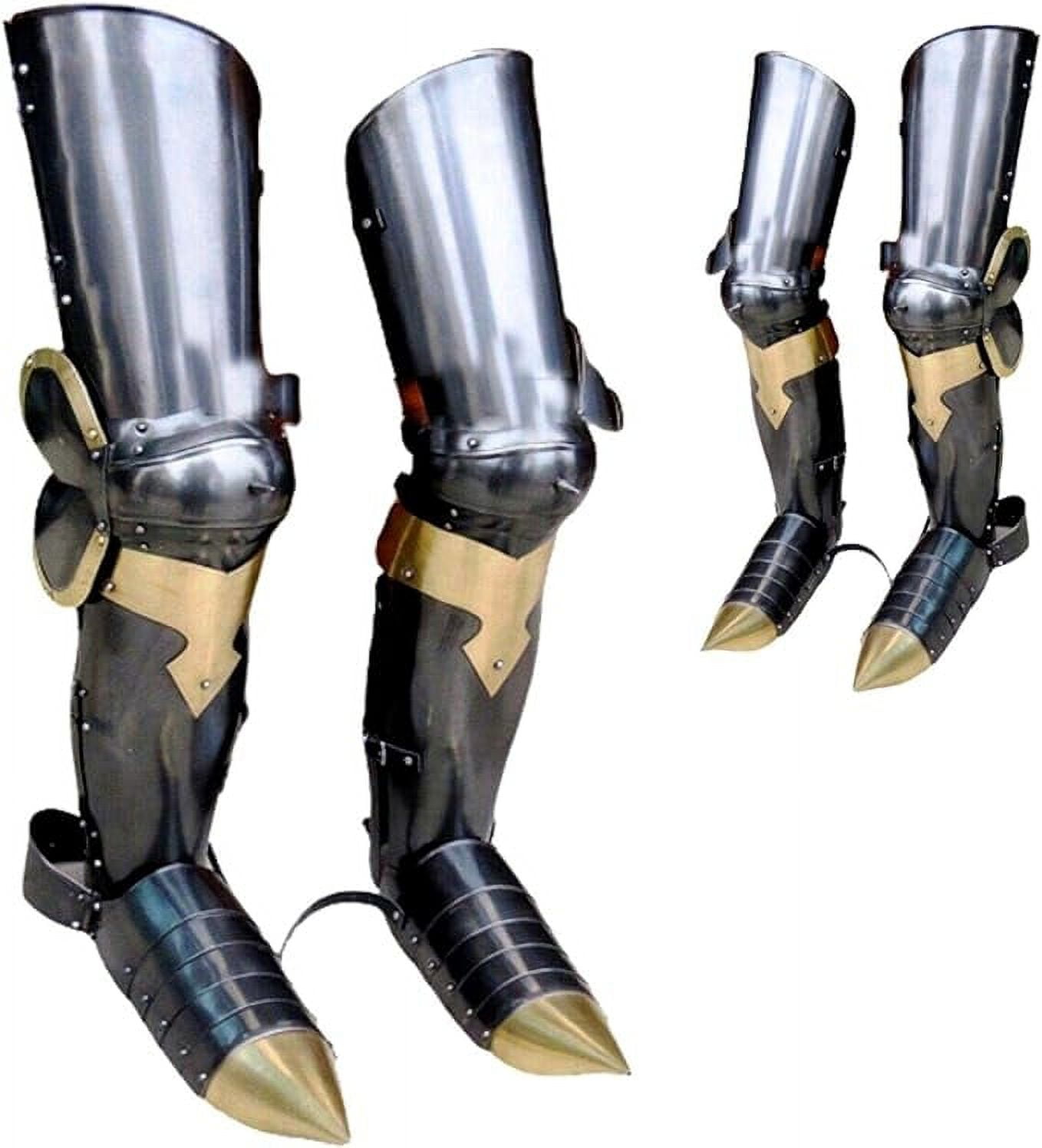 Medieval Gothic Full Leg Guard Wearable Knight Armor Halloween Costume ...