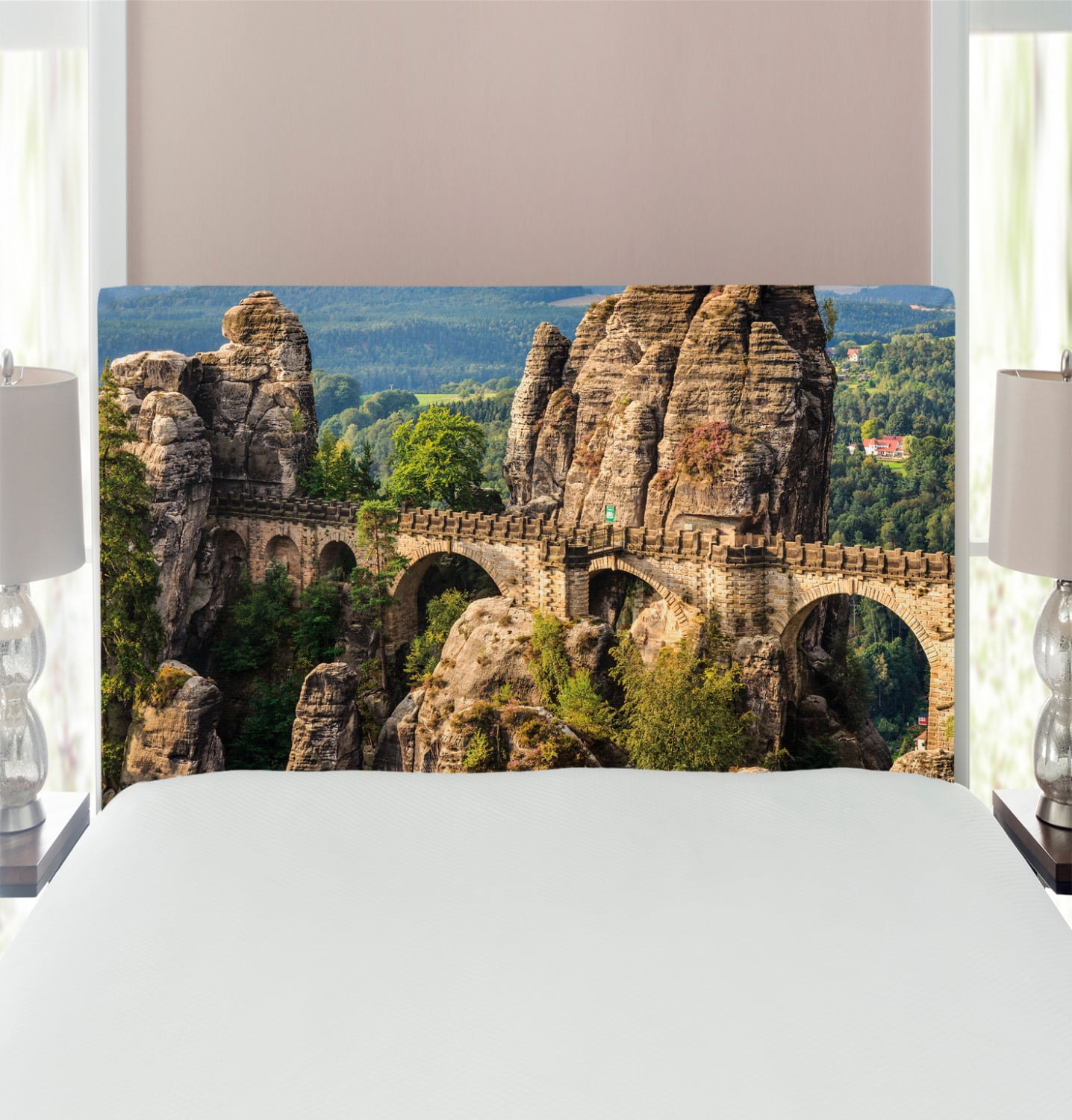 Medieval Headboard, Famous Historical Bastion Bridge in Swiss Germany ...