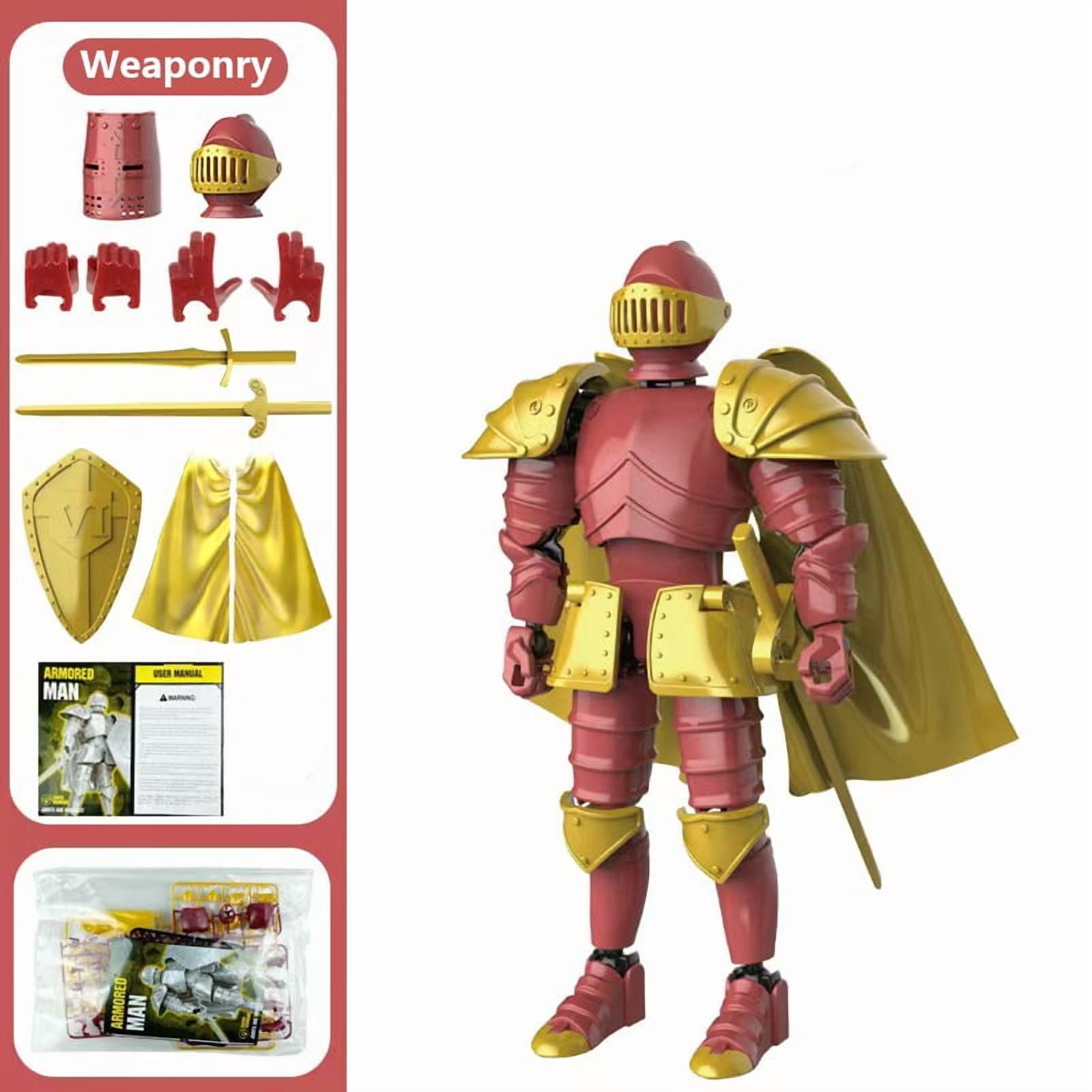 Medieval Knight 3D Multi-Jointed Movable Shapeshift Robot Mannequin ...