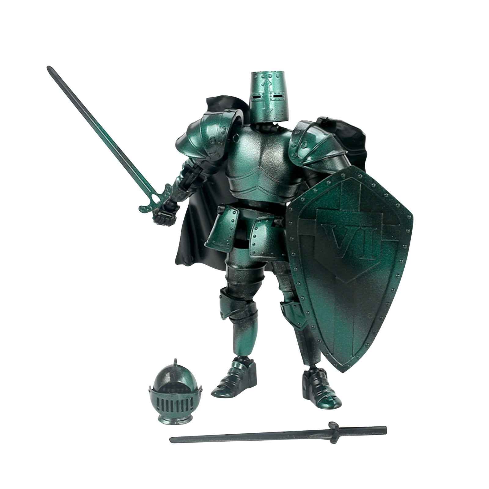 Medieval Knight Action Figure with Interchangeable Accessories ...