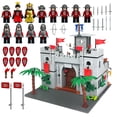 Medieval Knight Castle Building Blocks Set, with 12 Shadow Knight ...