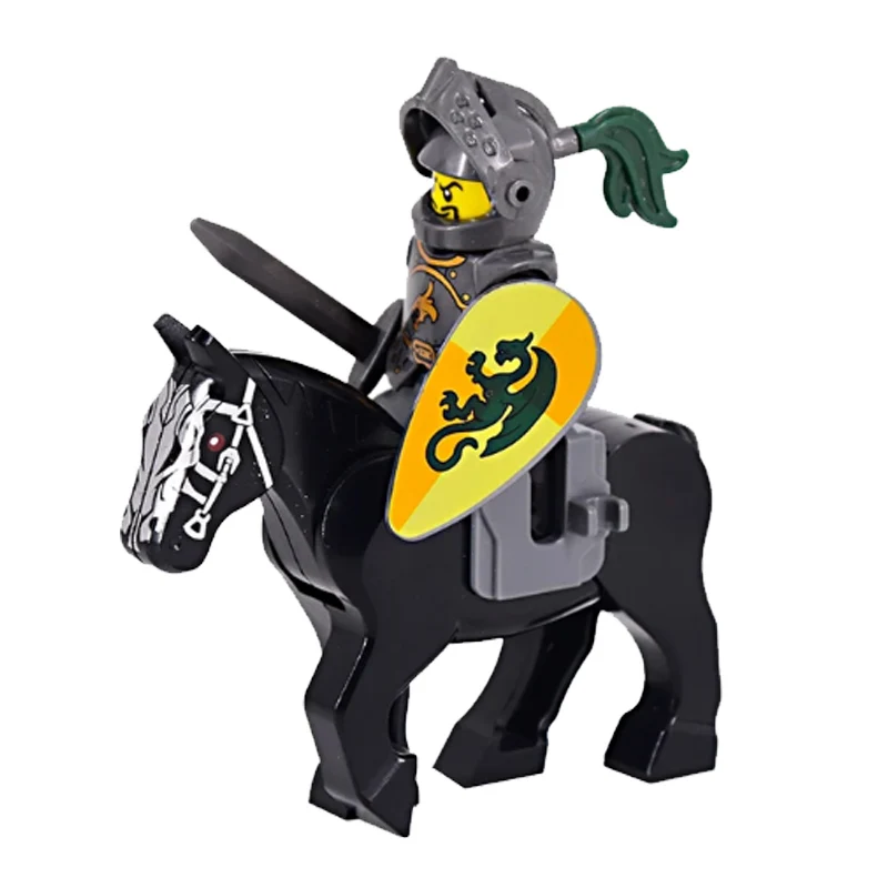 Medieval Knight Figure Building Blocks Roman Rohan Temple Soldier ...