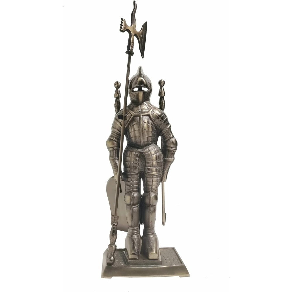 Medieval Knight Fireplace Tools Set,Heavy Duty Fireplace Accessories ...