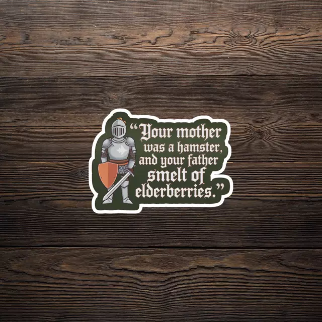 Medieval Knight Mom Dad Elderberry Sticker - Historical Quotephone ...