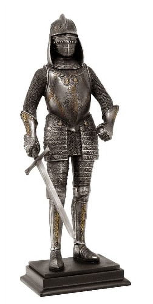 Medieval Knight Statue Bronze Finishing Cold Cast Resin Statue 12 3/4 ...