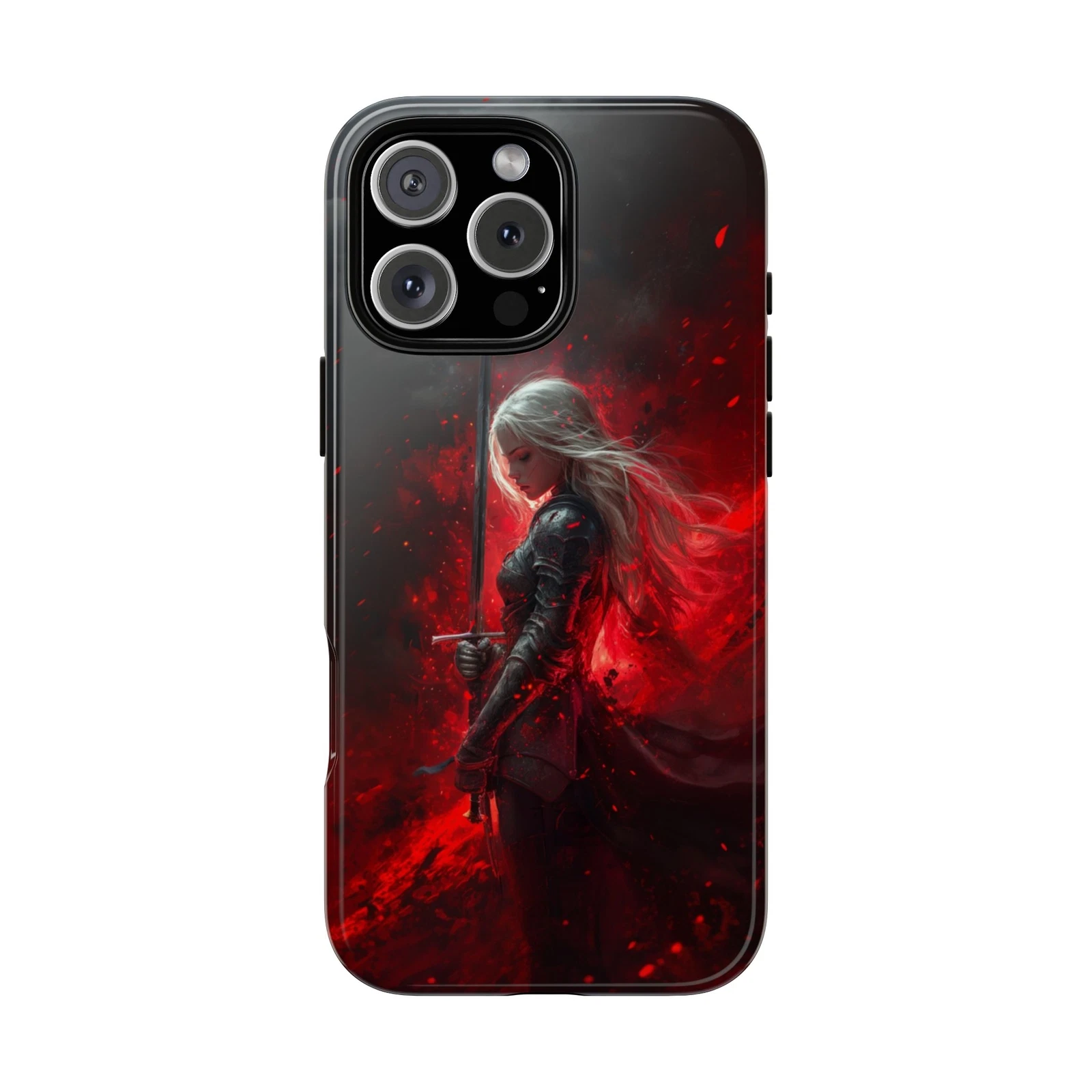 Medieval Knight Warrior Girl Art Phone Case for iPhone Case 17 through ...