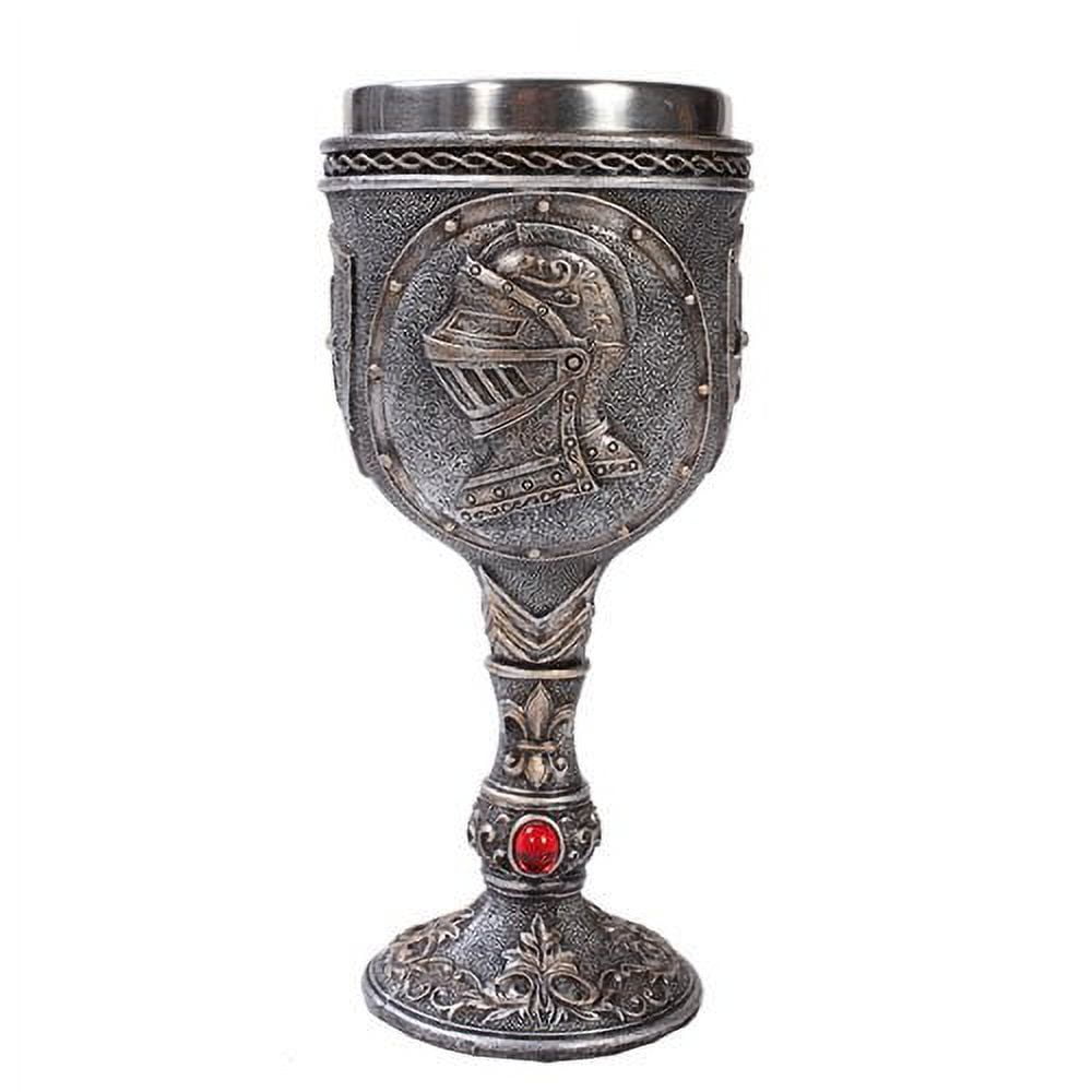 Pacific Trading Medieval Knight Wine Goblet Made of Polyresin with ...