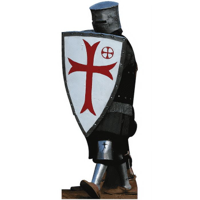 Medieval Knight in Armour Charging with Shield Paladin Cardboard Cutout ...