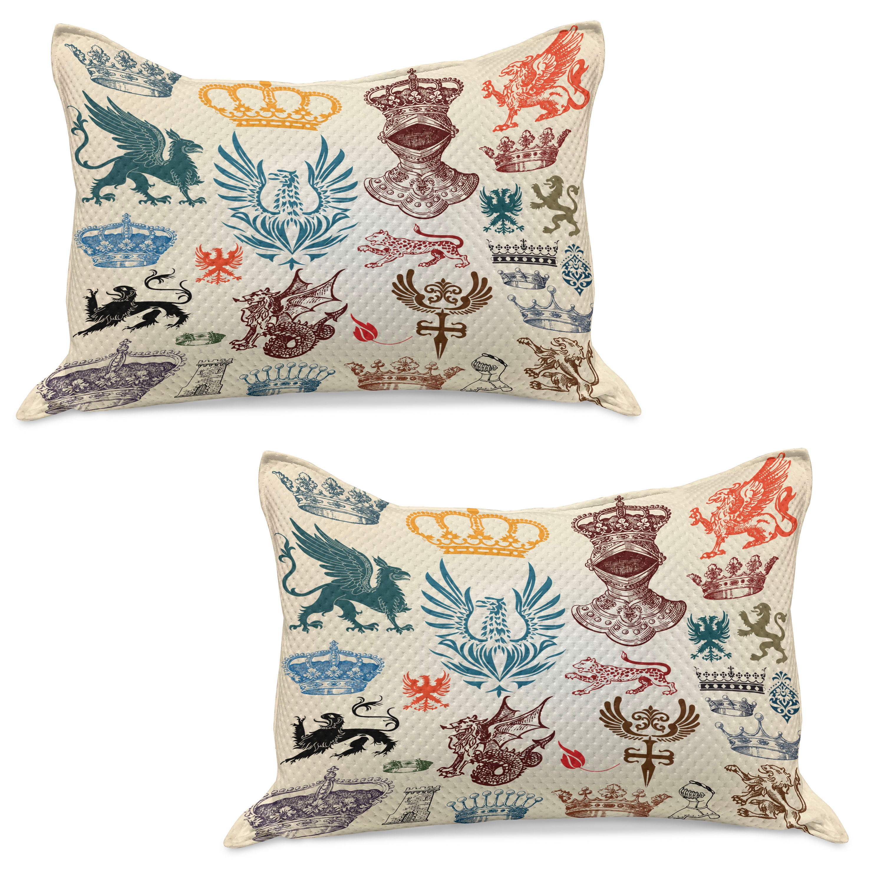 Medieval Knitted Quilt Pillowcover Set of 2, Medieval Renaissances ...