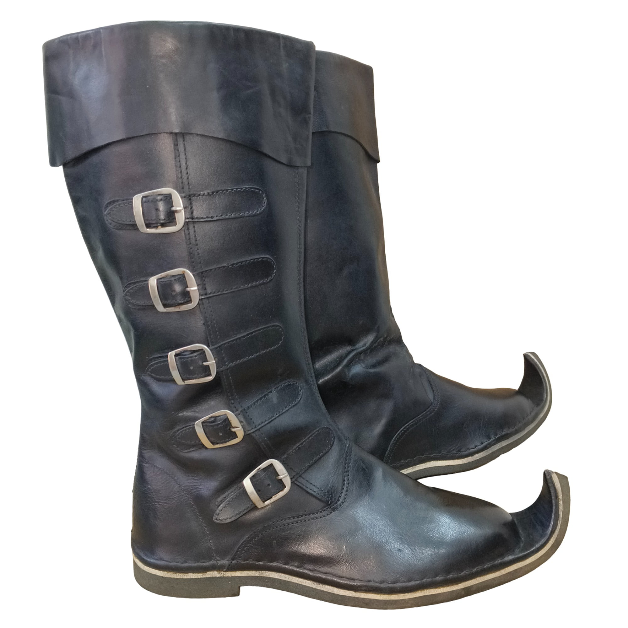 Medieval Leather Boots Ren Faire Renaissance Shoes Pirate Shoes Viking ...