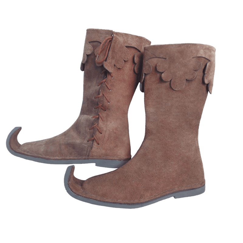 Medieval Leather Boots Renaissance Inspired Loafer Boot Halloween ...
