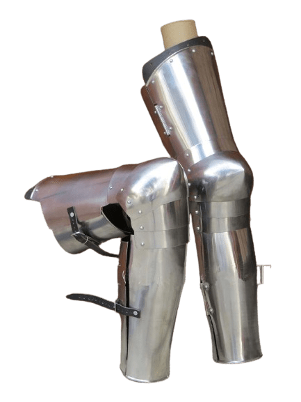 Medieval Leg Guards Leg Armor, Gothic Upper Leg- Knees and Greaves SCA ...